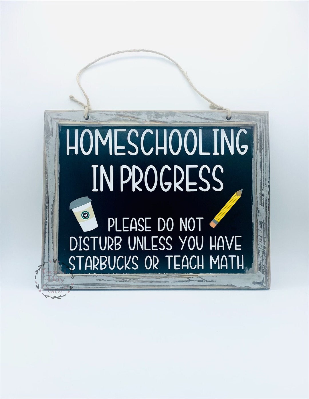 Homeschooling in Progress Homeschool Sign Rustic Sign Door - Etsy