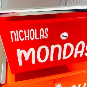 Days of the Week Decals, Days of the Week Stickers, Weekday Decals ...