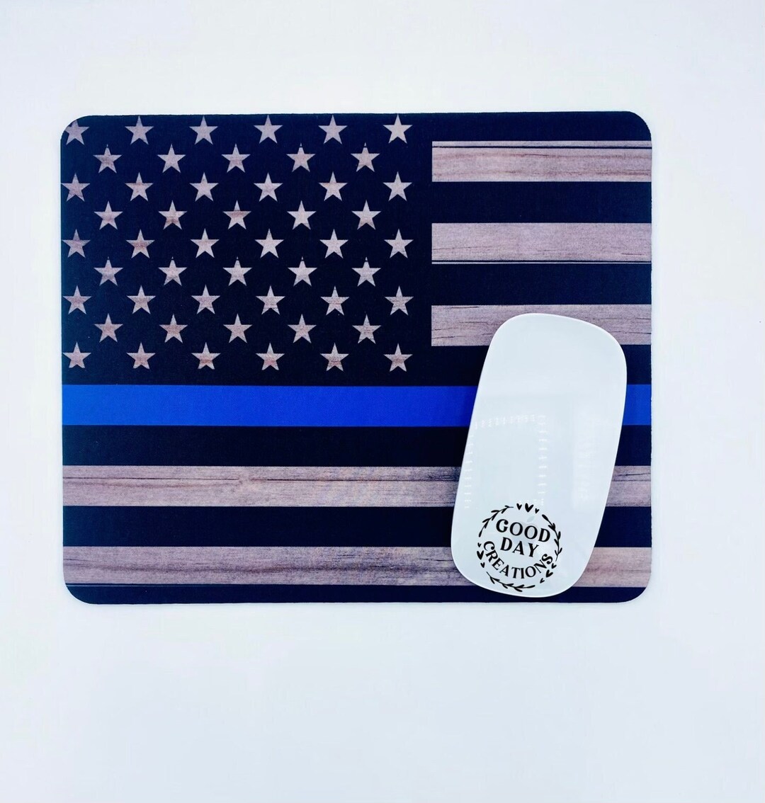 Thin Blue Line Mouse Pad, Police Mouse Pad, Thin Blue Line, Support ...