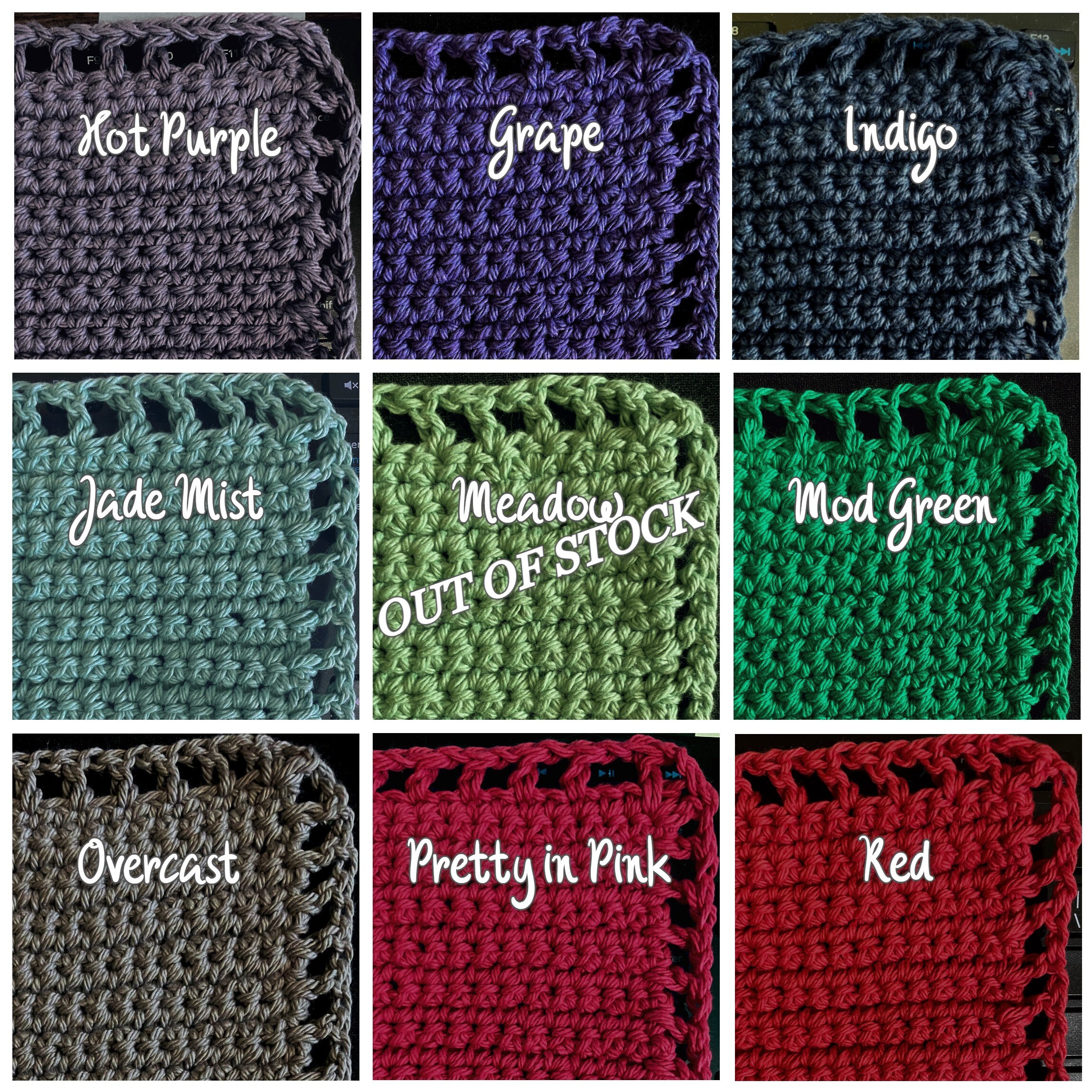 Buy More, Save More: Handmade Dishcloths Over 40 Colors Durable ...