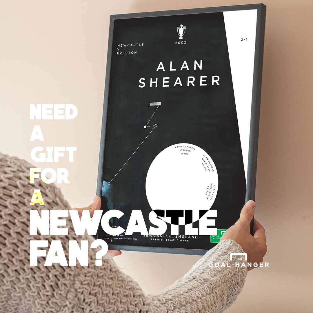 Alan Shearer Poster: Newcastle Football Goal Art Print - Etsy