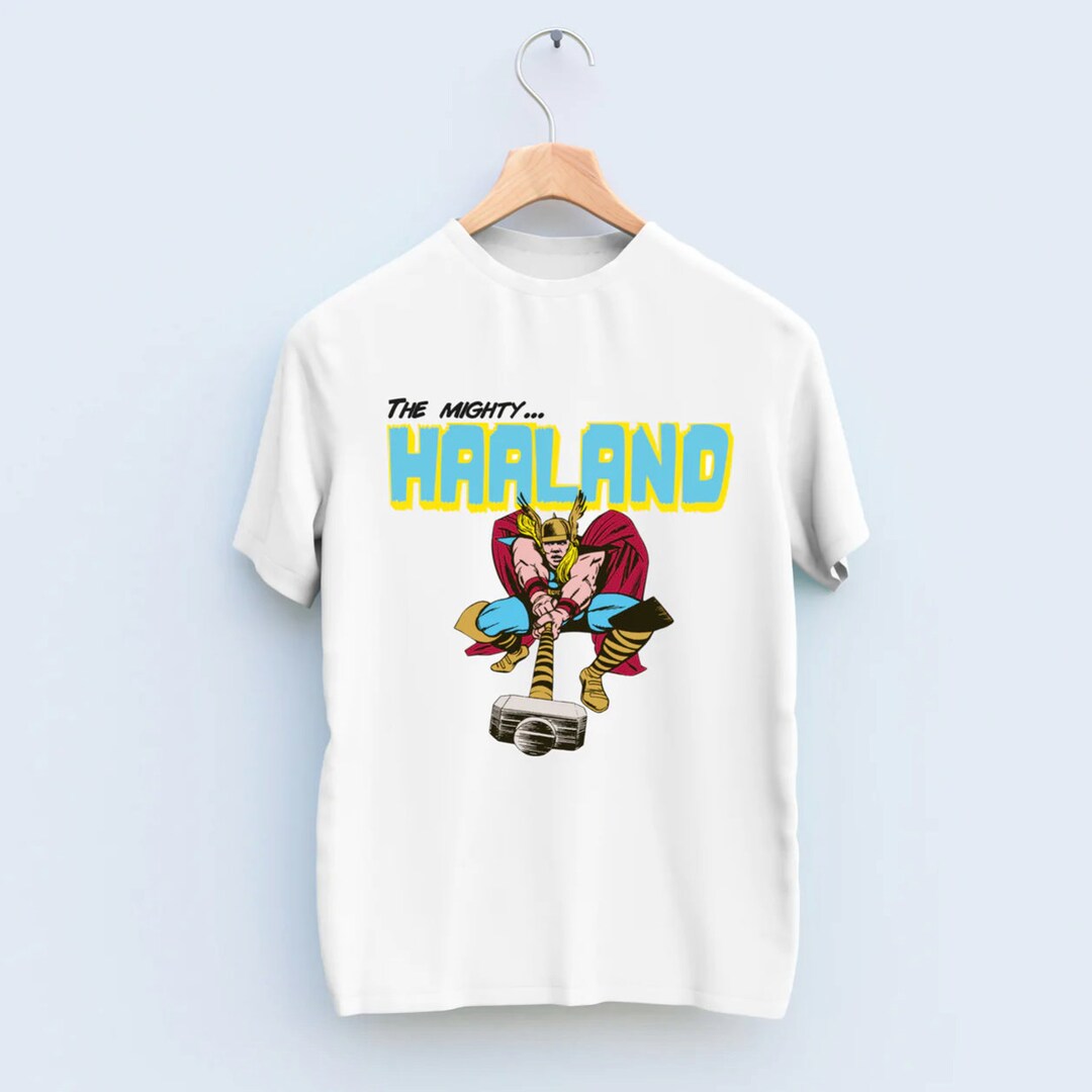 Erling Haaland: the Norse God Thor T-shirt - Etsy UK