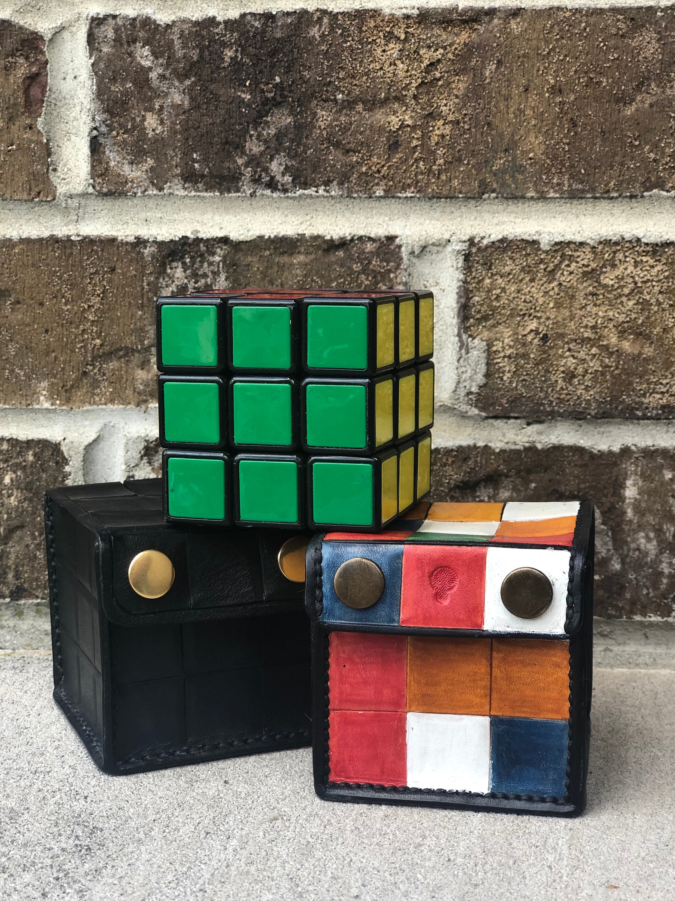 Rubik's Cube Leather Case Pattern - Etsy