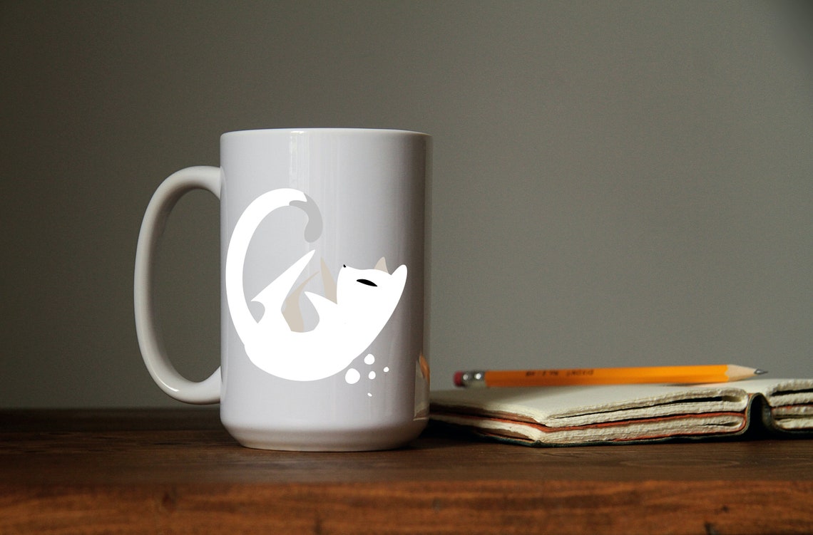 White Cat SVG| Subliminal White Cat SVG| White and Grey Cat SVG ...