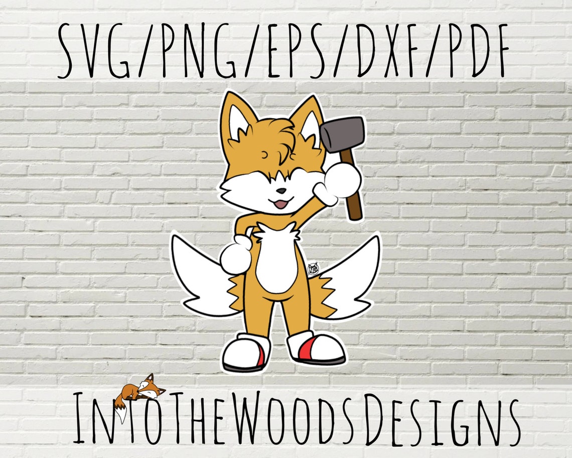 Chibi Tails (colored)- Downloadable Digital Print - Etsy