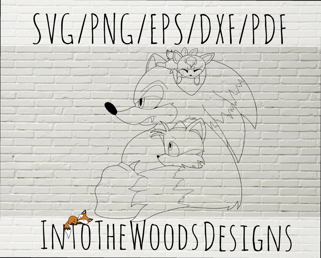 Werehog Sonic -w- Tails and Chip - Etsy