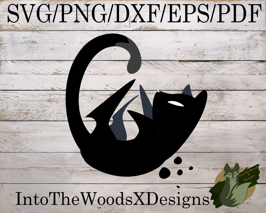 Black Cat SVG| Subliminal Black Cat SVG| Black and Grey Cat SVG ...