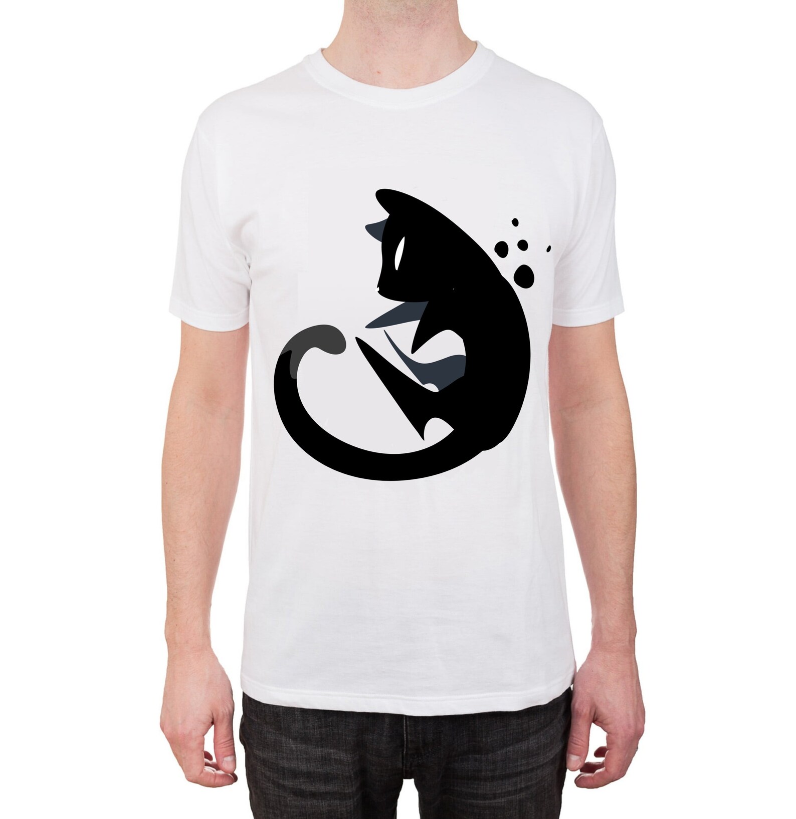 Black Cat SVG| Subliminal Black Cat SVG| Black and Grey Cat SVG ...