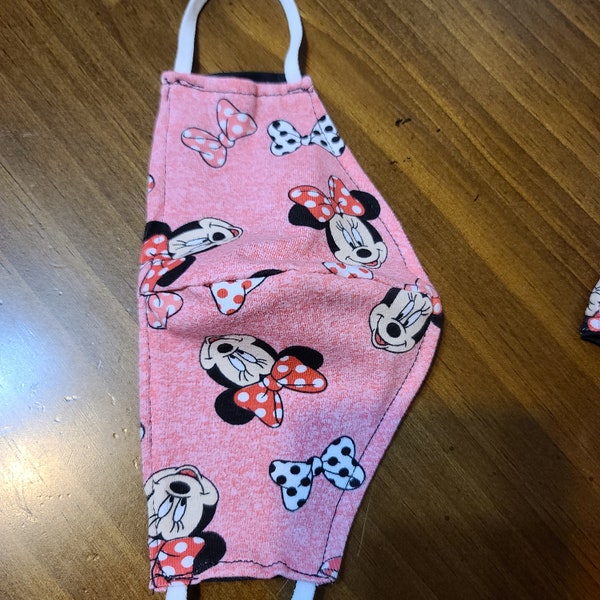 Minnie Mouse Face Mask - Etsy