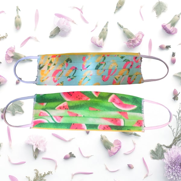 Tropical Face Mask - Etsy