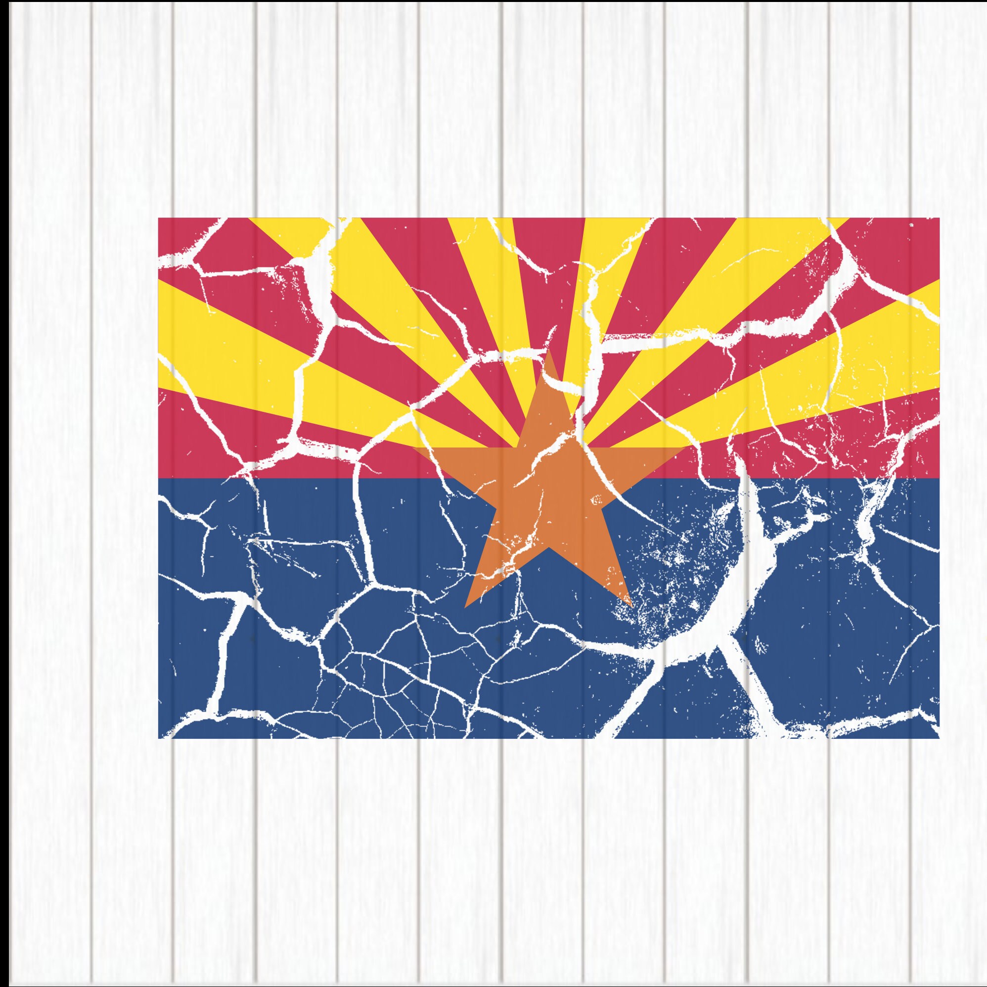 Custom Distressed/vintage State Flag Svg Cut File Symbol - Etsy