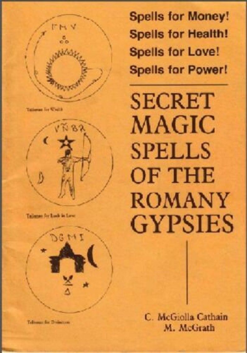 Rare Secret Magic Spells Of The Romany Gypsies Health | Etsy