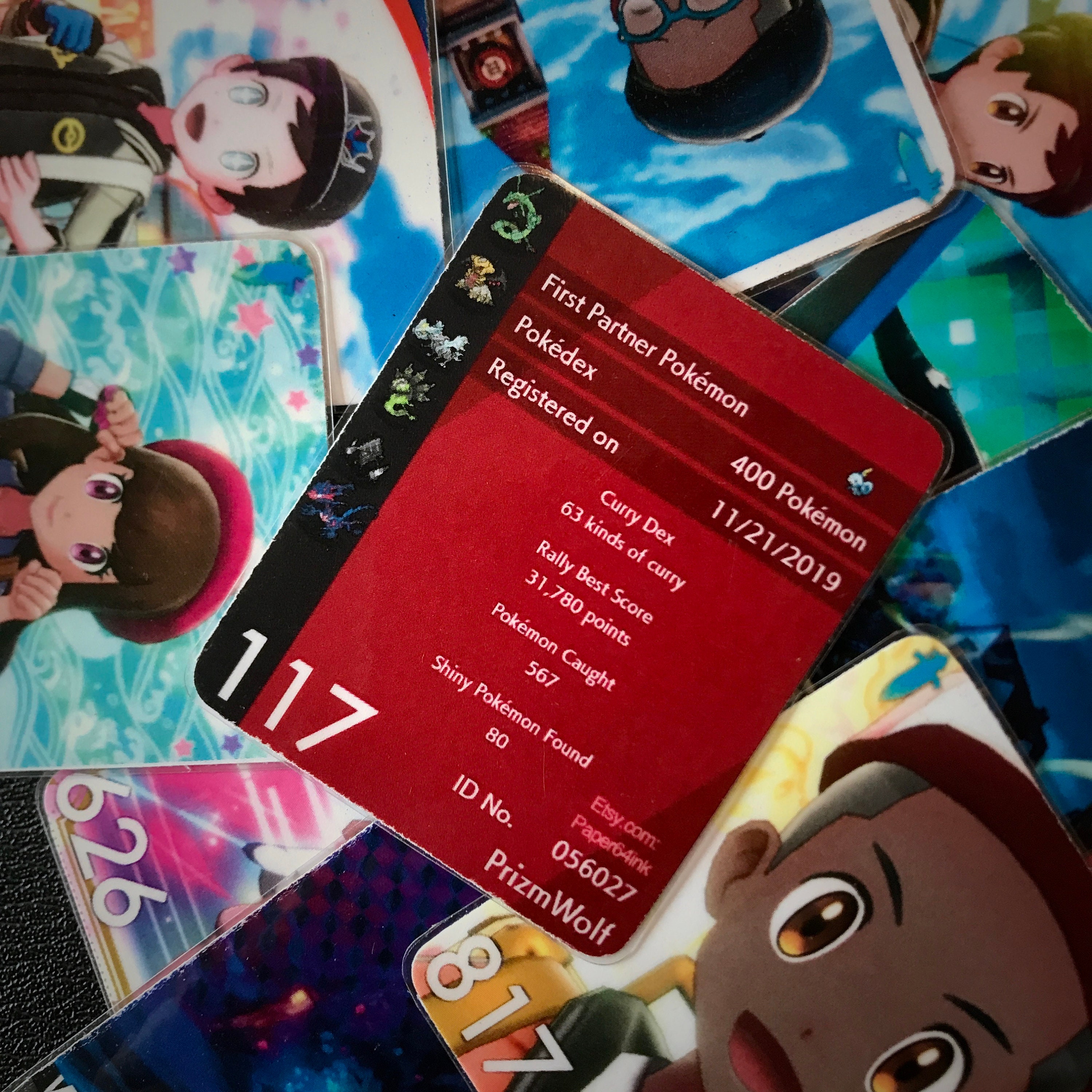 Custom Trainer Pokémon League Cards Lot of 1 18 Cards - Etsy