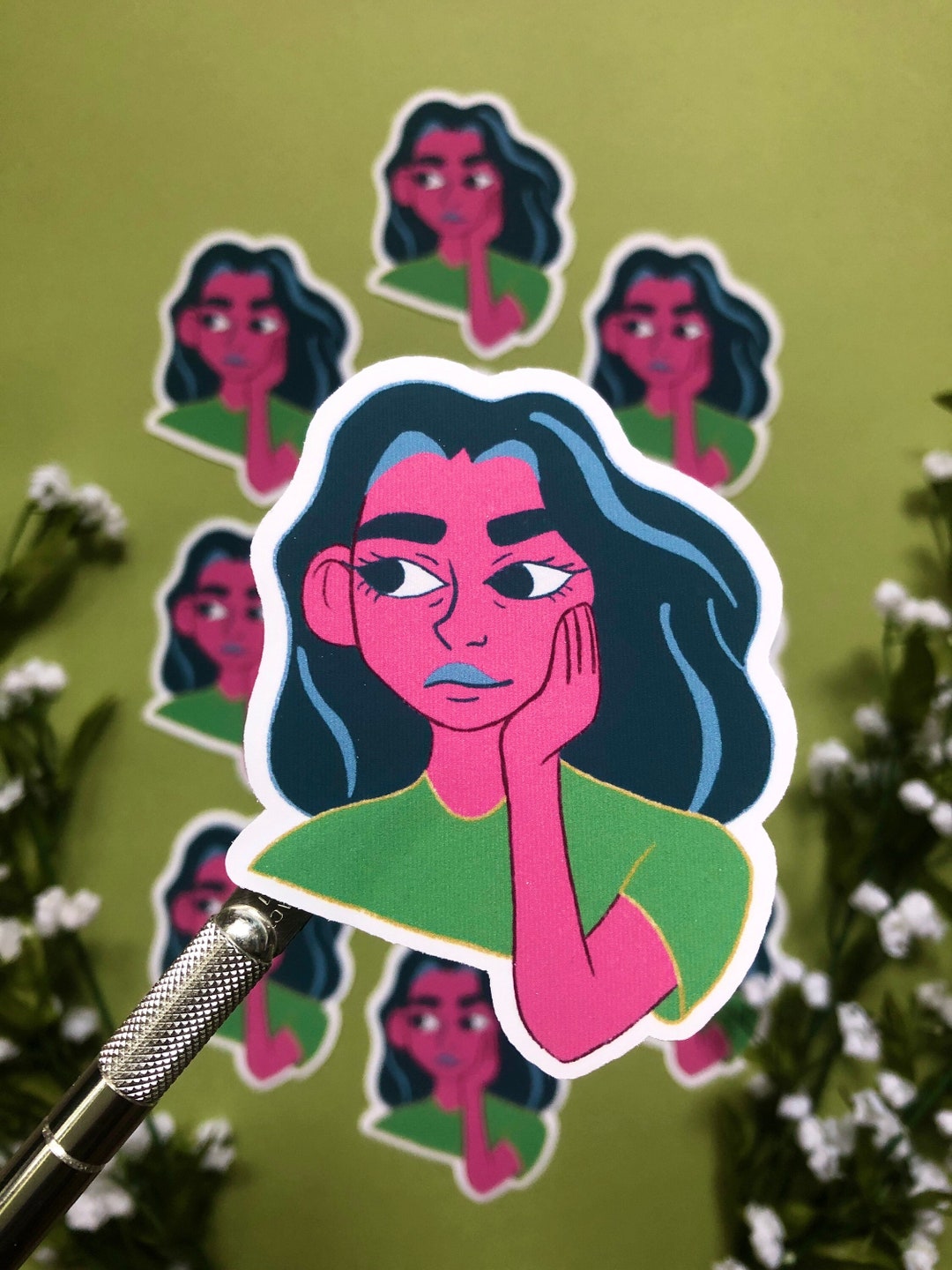 Monday Mood 2x2 Sticker - Etsy