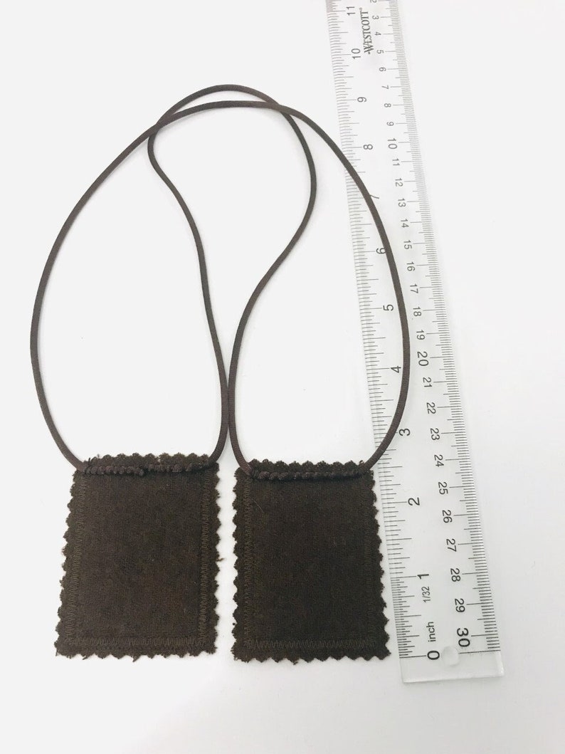 Brown Wool Scapular Our Lady of Perpetual Help and Blue Embroidery - Etsy