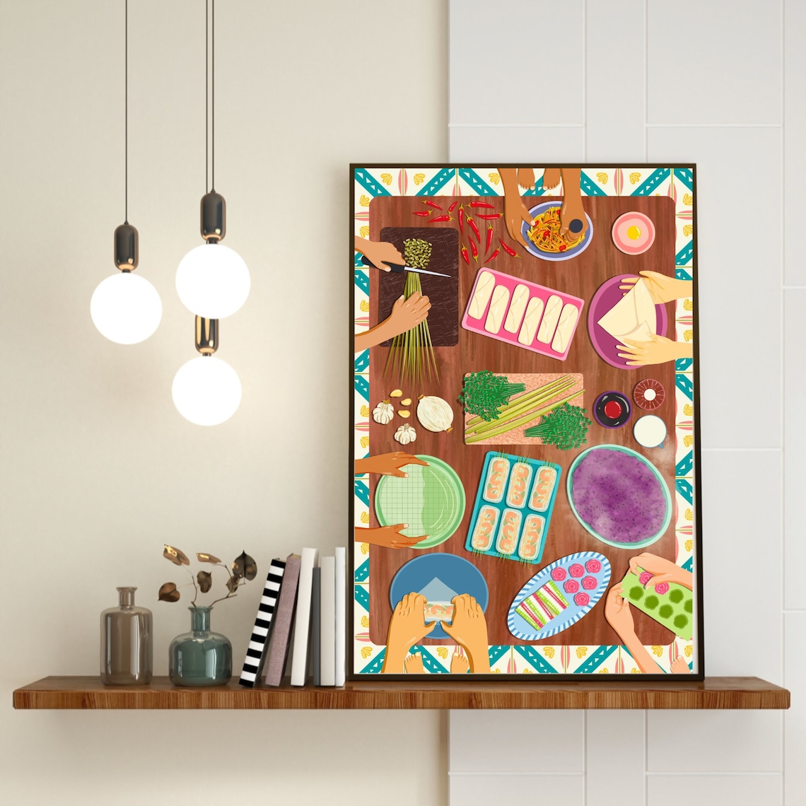 Hmong Wall Art, Asian Food Art, Kitchen Poster, Wall Decor, Southeast ...