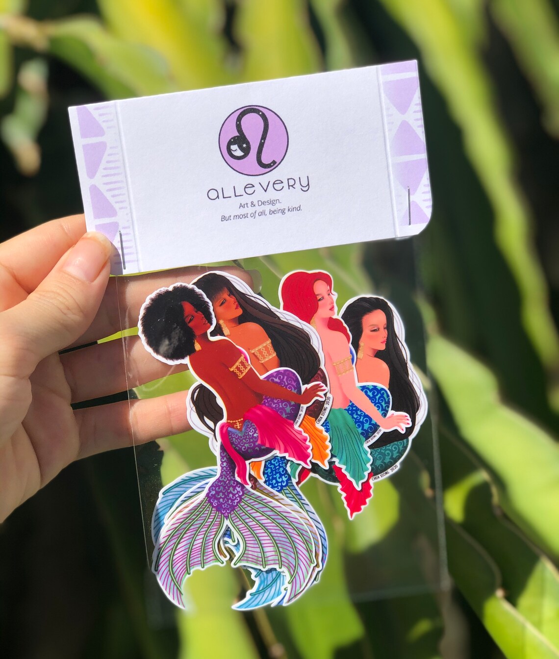 Mermaid Waterproof Gloss Vinyl Sticker Ocean Sea Mermaid | Etsy