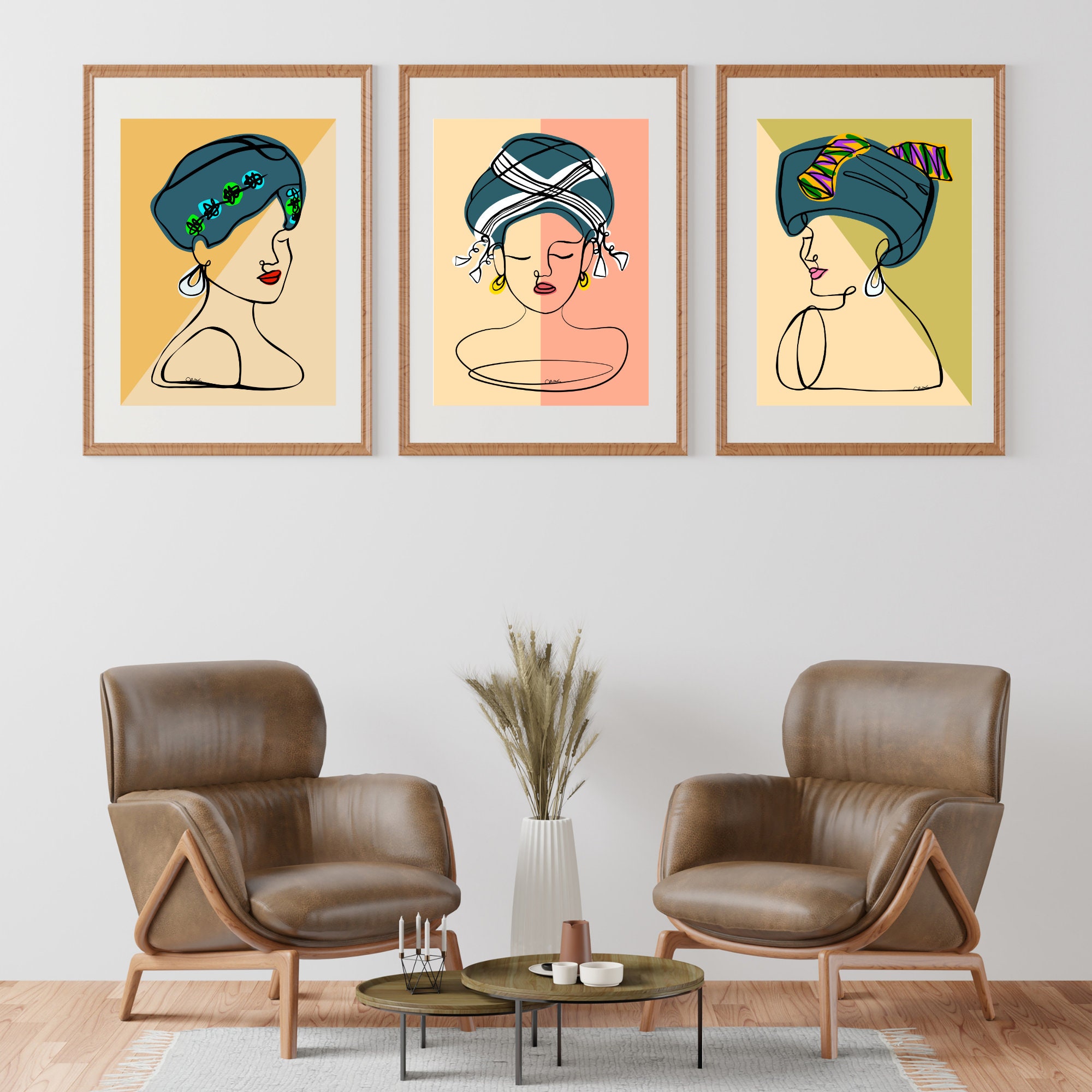 Iu Mien Wall Art, Minimalistic Art, Line Art, Abstract Wall Art, Iu ...