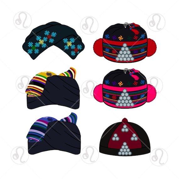 Iu Mien Hats 6 Pack Digital Download PNG SVG JPG Mien | Etsy