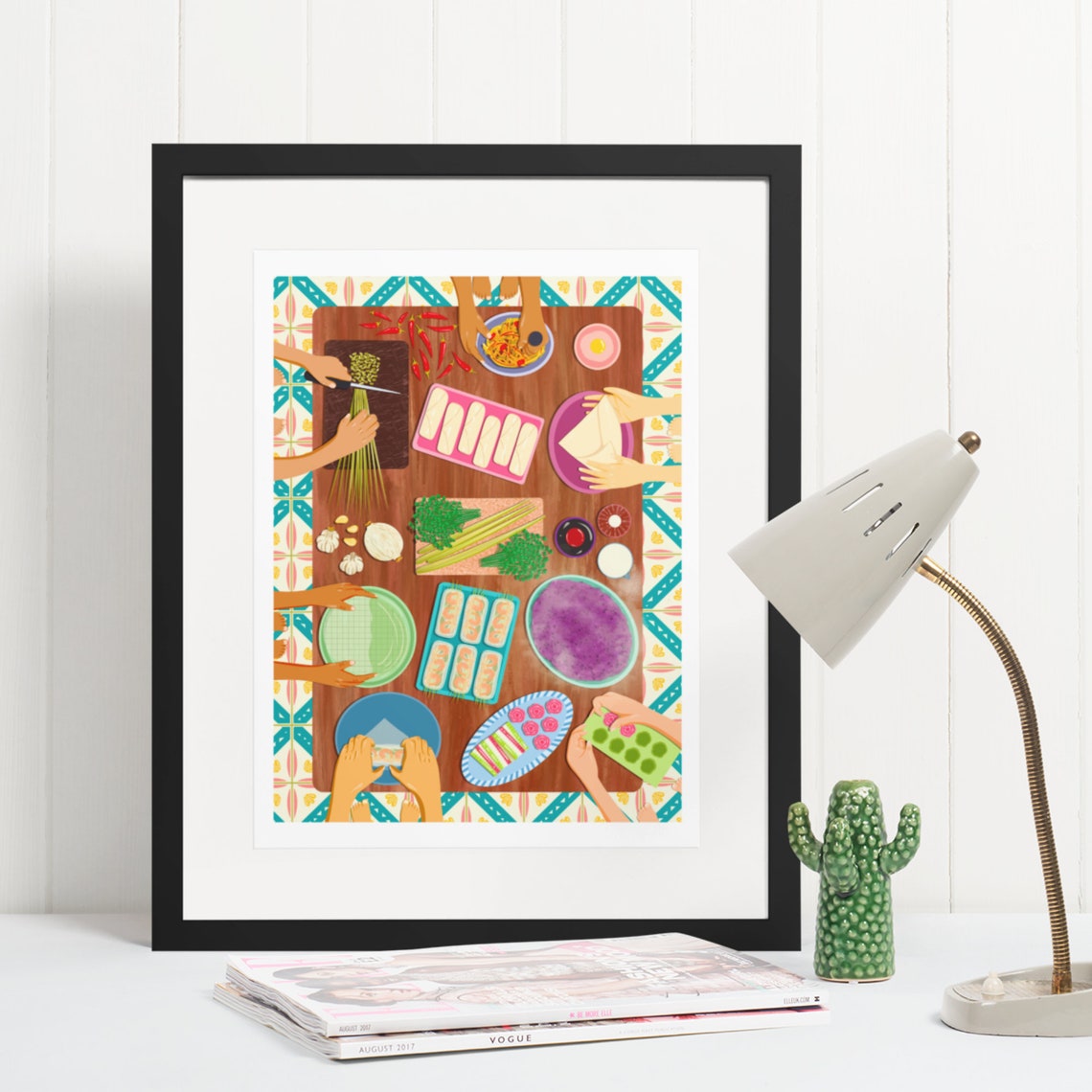 Hmong Wall Art, Asian Food Art, Kitchen Poster, Wall Decor, Southeast ...