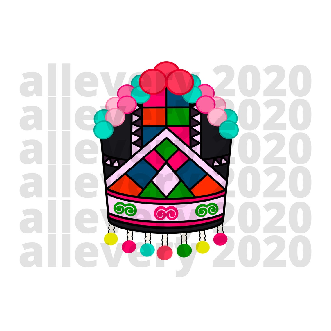 Hmong Hats for Women 8 Pack PNG SVG JPG Hmong Digital - Etsy