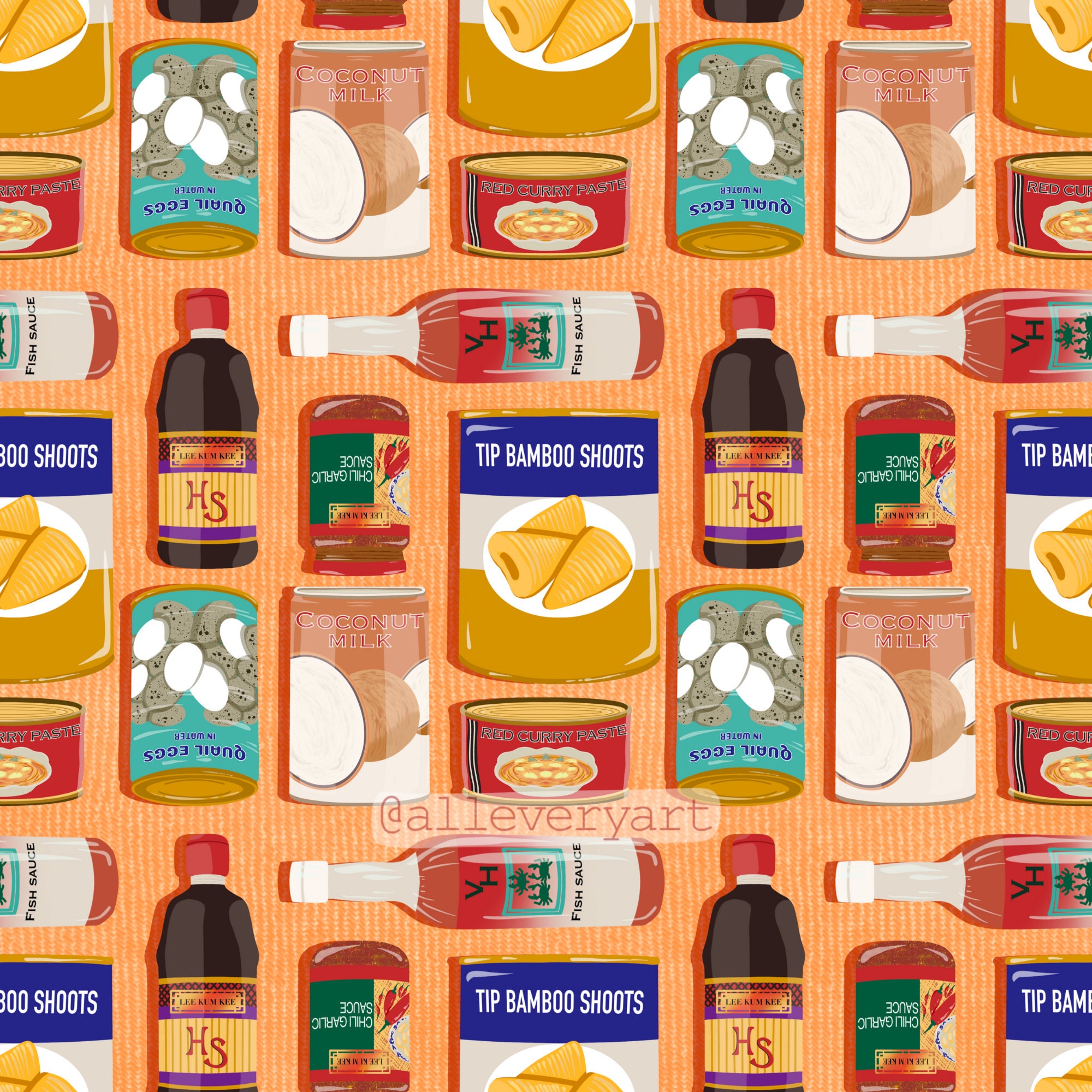 Hmong Lao Wall Art Asian Food Art Kitchen Poster Wall - Etsy