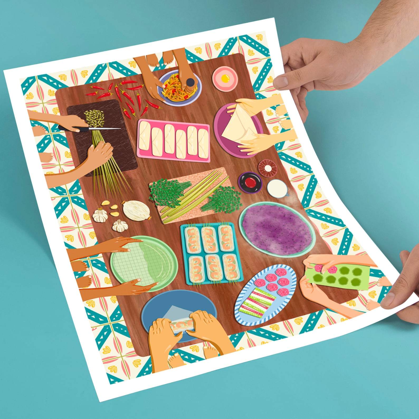 Hmong Wall Art Asian Food Art Kitchen Poster Wall Decor - Etsy