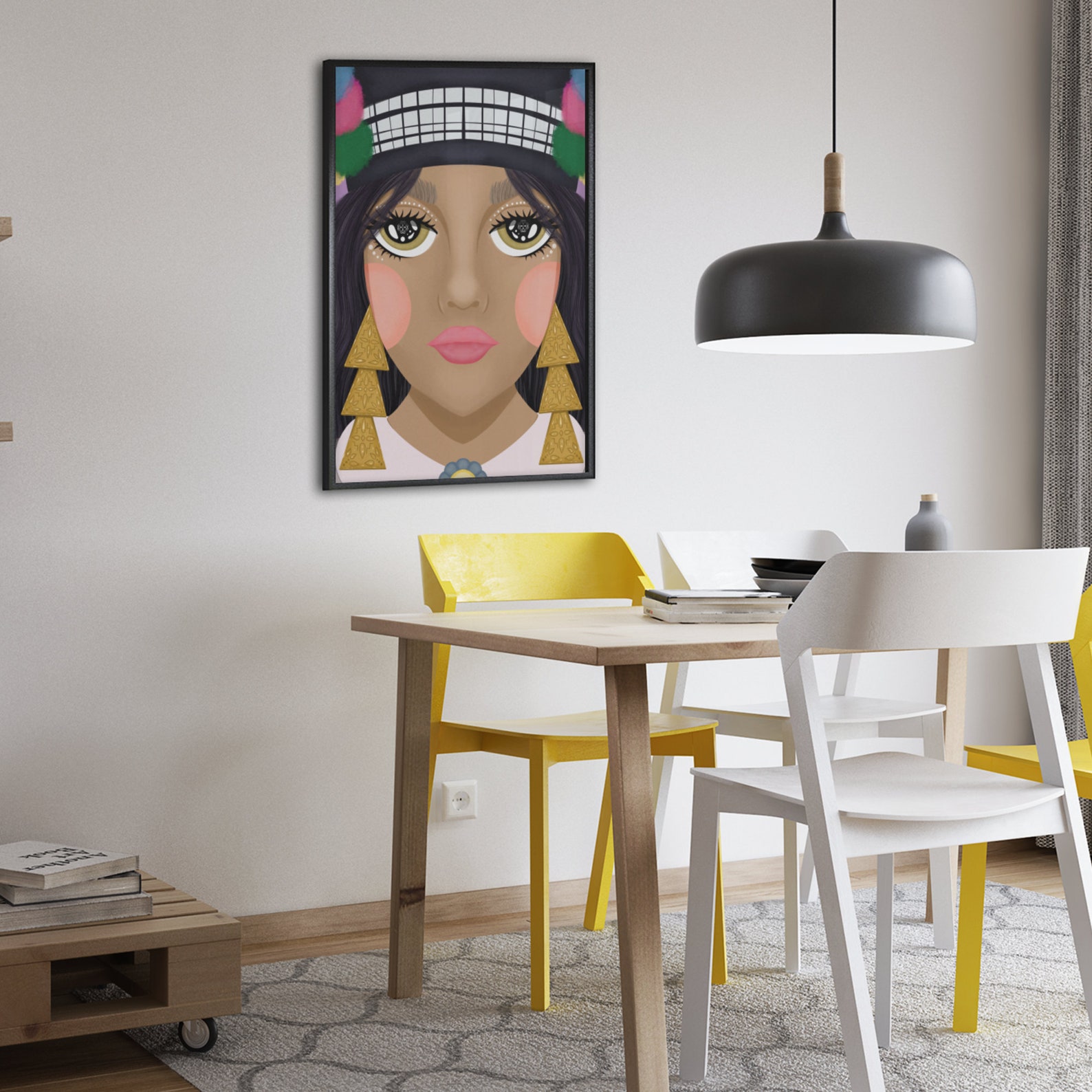 All American Hmong Girl Art Print - Starry | Wall Art Decor, Nursery ...