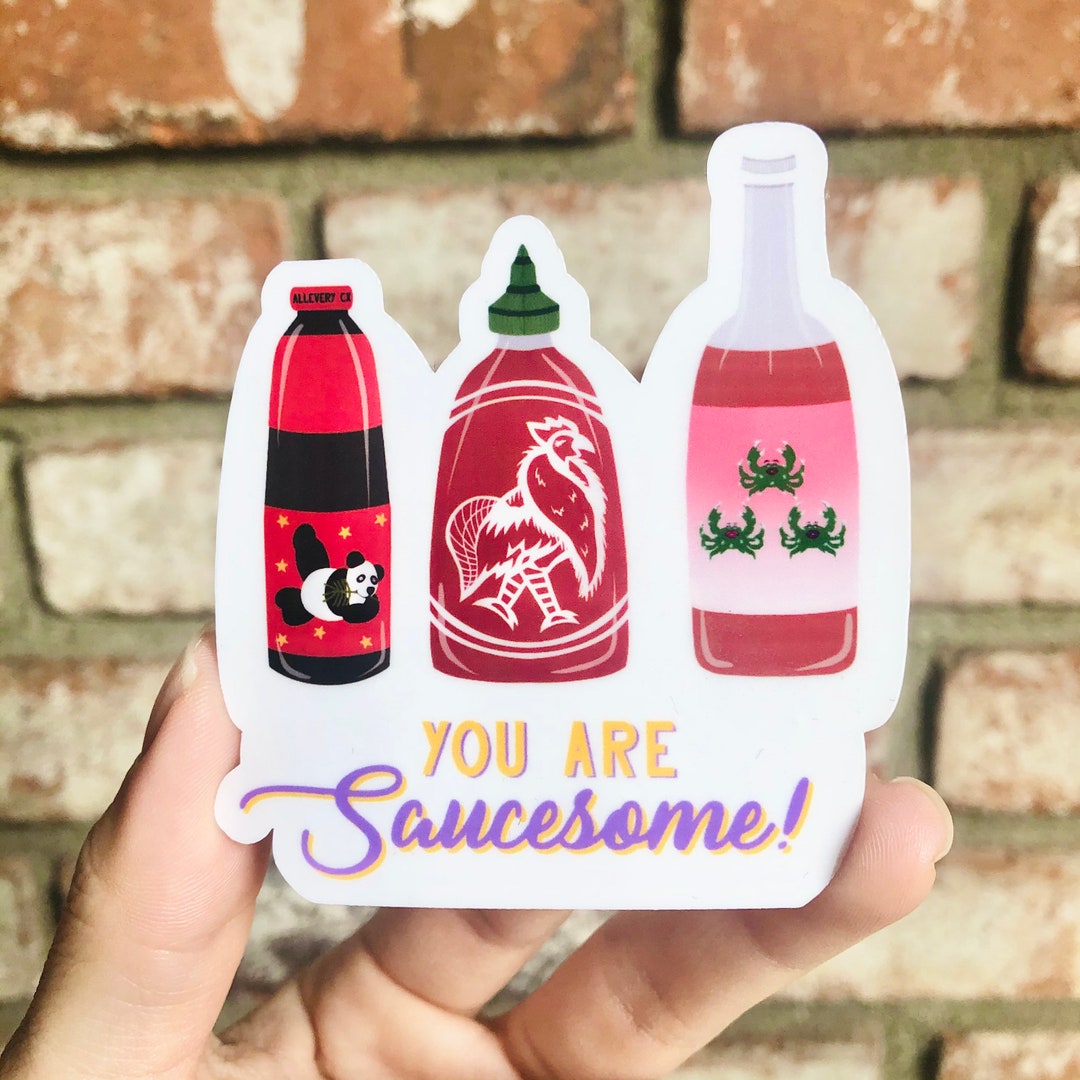 Asian Sticker, Gloss, Oyster Sauce, Chili Sauce, Fish Sauce, Laptop ...