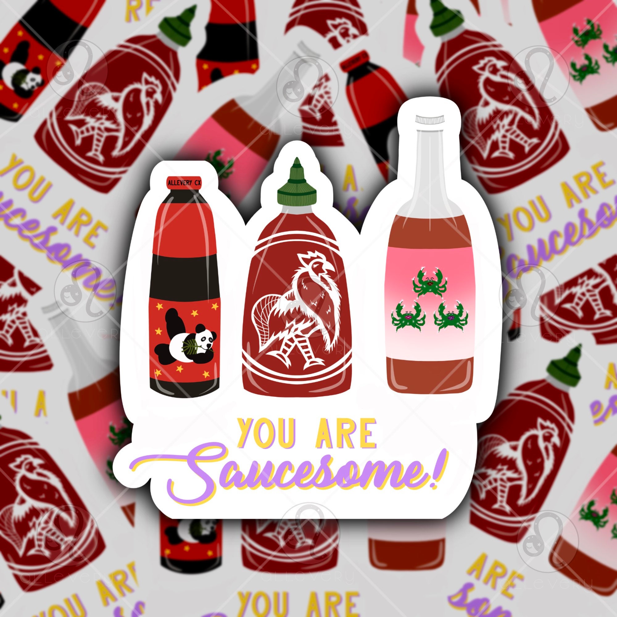 Asian Sticker, Gloss, Oyster Sauce, Chili Sauce, Fish Sauce, Laptop ...