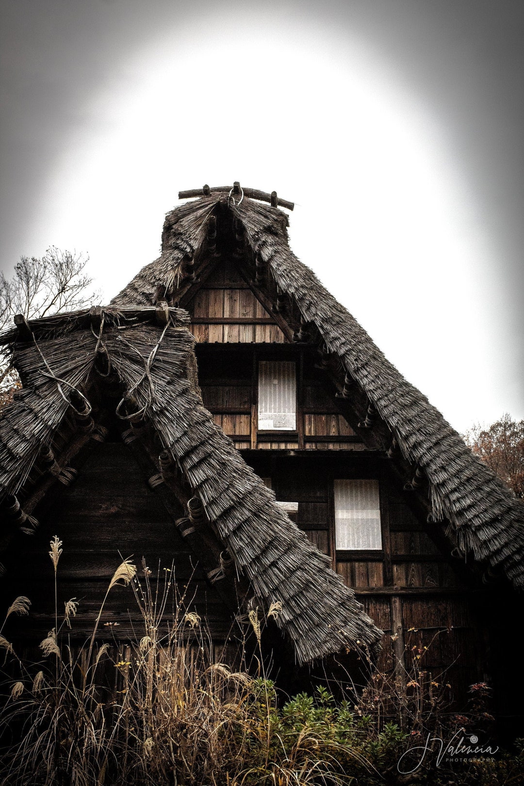 Traditional Japanese Hut| Japanese Wall Decor| Japanese Digital ...