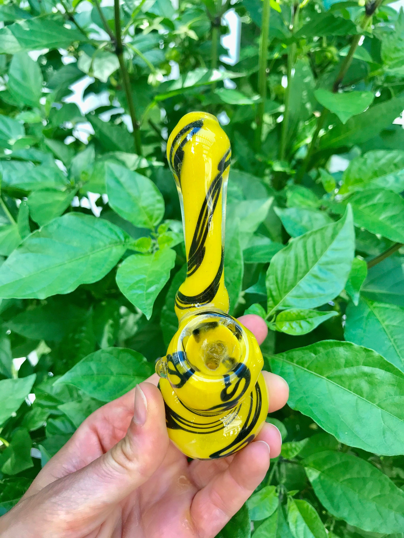 Tiger Striped Glass Smoking Pipe - Etsy