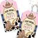 Cowgirl Birthday Thank You Tag, Template Printable, Western Birthday ...