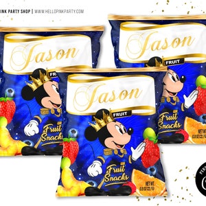 Kids Birthday Fruit Snacks Bag Template Printable Kids - Etsy