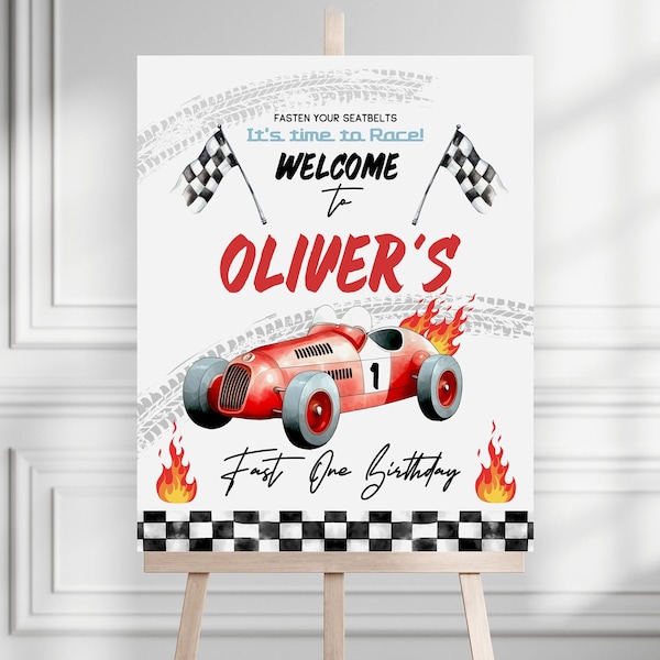 Two Fast Birthday Welcome Sign - Etsy