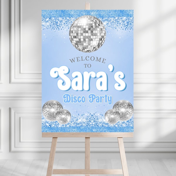 Disco Welcome Party Sign - Etsy