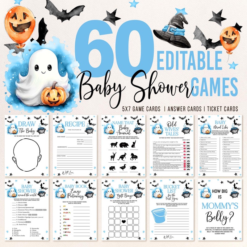 Fall Dusty Blue Baby Shower - Etsy