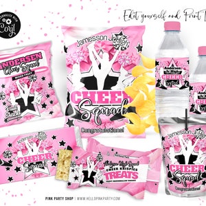Cheerleader Candy Bar Wrapper Template Printable Cheer Team Squat ...