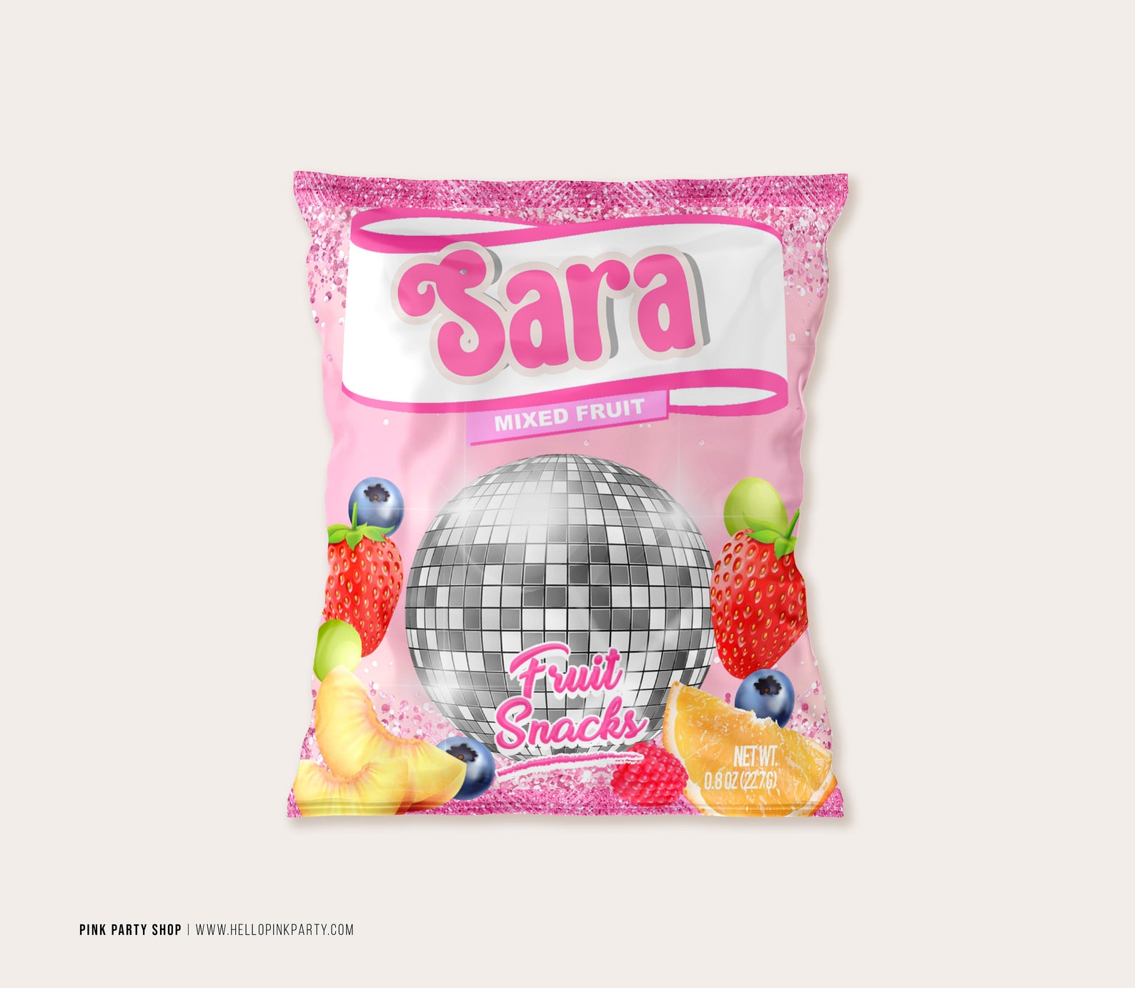 Disco Ball Birthday Candy Bar Wrapper Template (digital Download) - Etsy