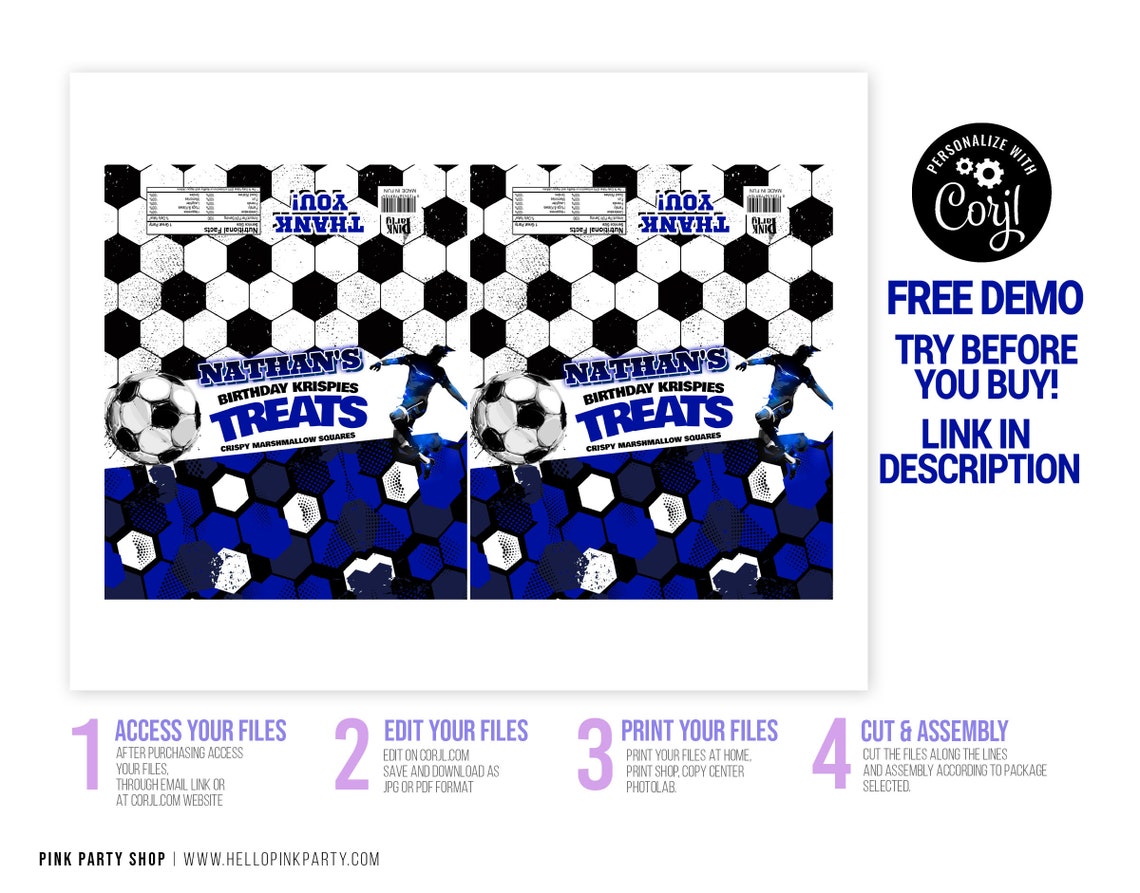 Kids Birthday Candy Bar Wrapper Printable Templates Kids - Etsy