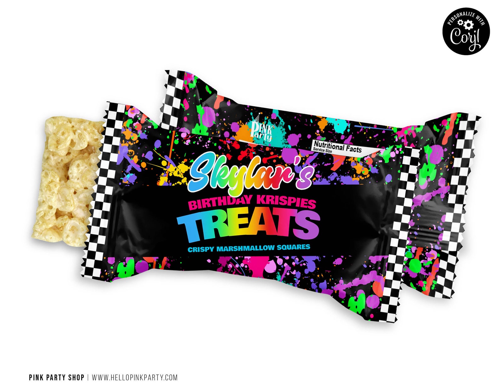 Editable Paint Splatter Birthday Party Bundle Kit, Template Printable ...