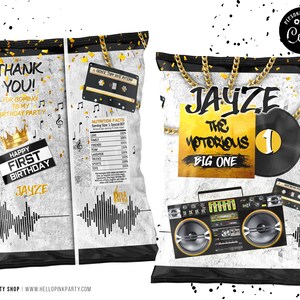Hip Hop Birthday Chip Bag, Template Printable, Notorious Birthday Chip ...