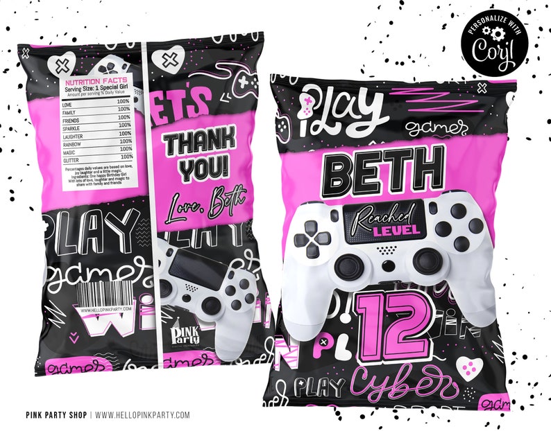 Birthday Chip Bag Wrapper Template Printable Birthday Chip - Etsy