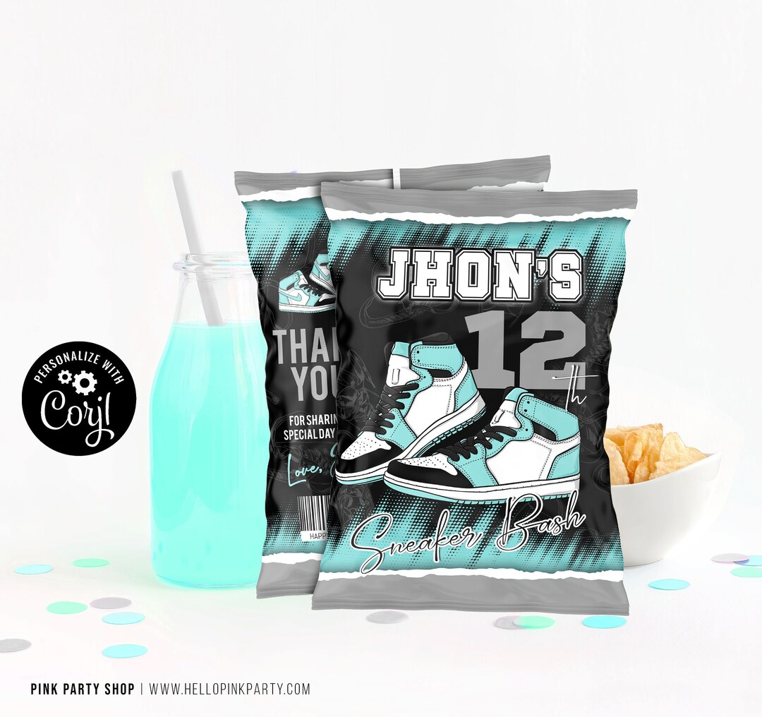 Sneakers Chip Bag Sneaker Ball Chip Bag Sneakers Party - Etsy
