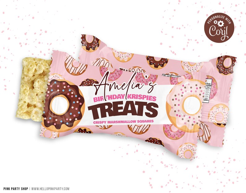 Donut Birthday Party Bundle Kit Template Printable Donuts - Etsy