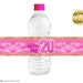 Shades of Pink Water Labels Wrapper, Editable Corjl Printable Templates ...