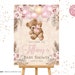 Teddy Bear Balloons Printable Welcome Sign Template Baby Shower Party ...