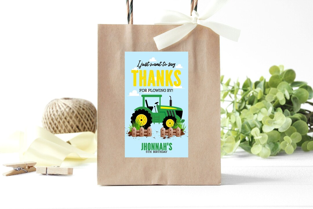 Kids Birthday Gift Bag Labels, Template Printable, Kids Birthday Gift ...