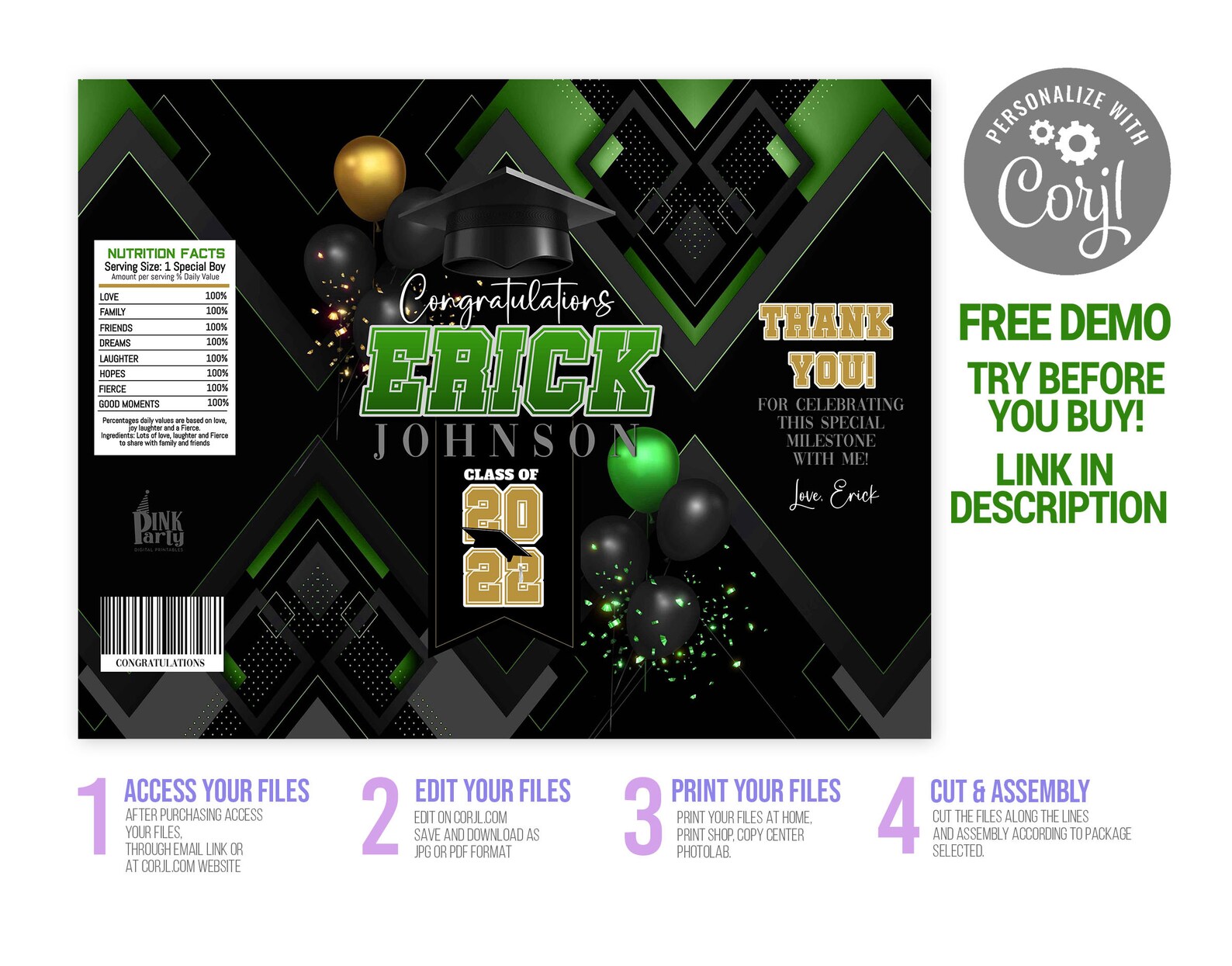 Kids Birthday Chip Bag Template Printable Kids Birthday Chip - Etsy