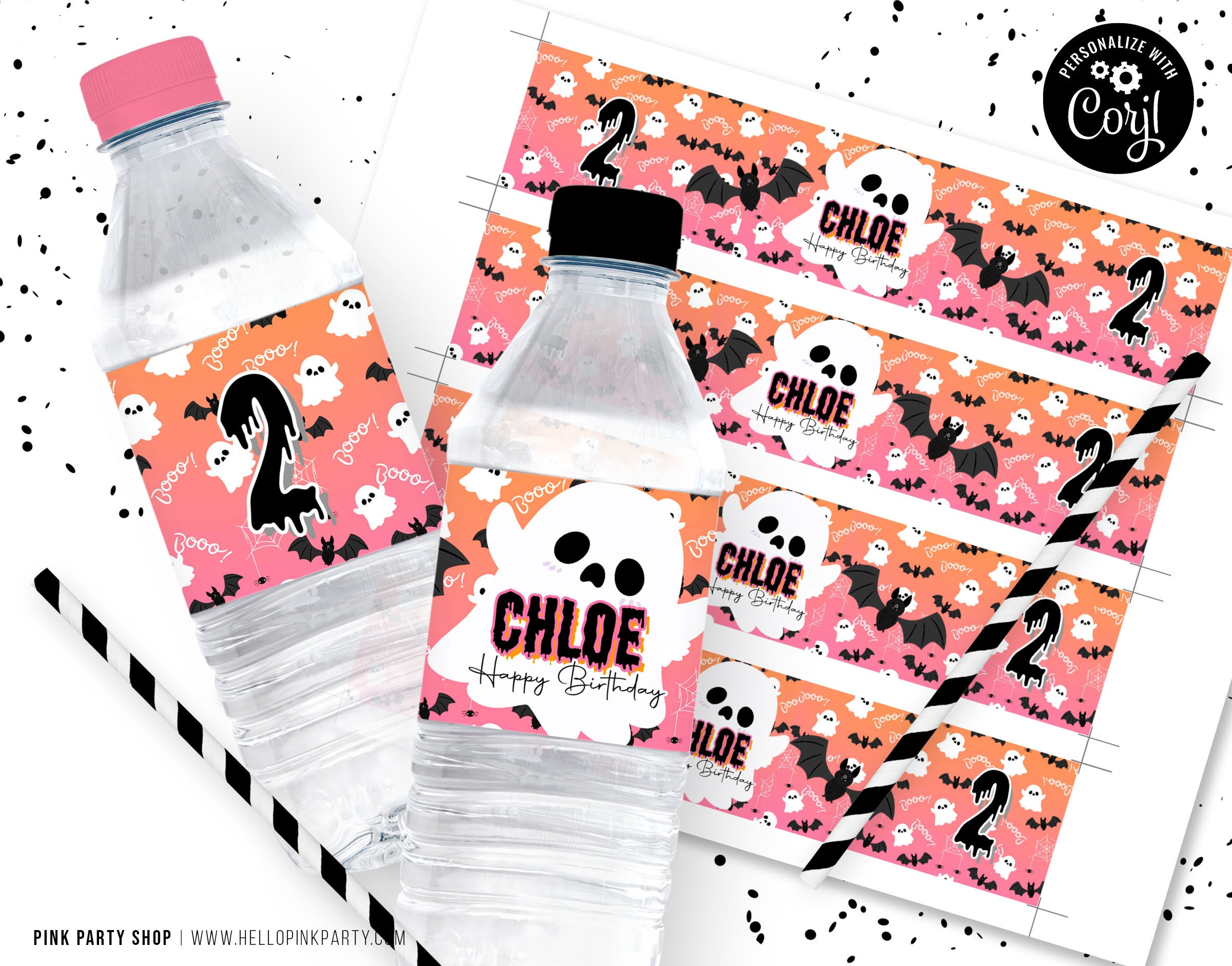 Halloween Birthday Party Bundle Kit Template Printable Scary - Etsy